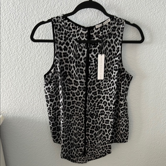 Three Eighty Two | Tops | Three Eighty Two Harper Keyhole Leopard Print ...